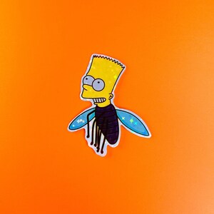The Simpsons Holographic Sticker - Bart Fly Sticker - Treehouse of ...