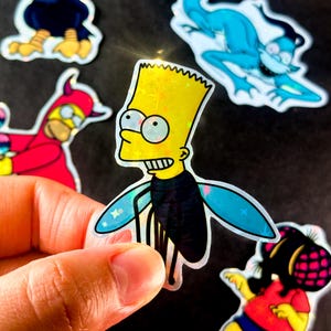 The Simpsons Holographic Sticker - Bart Fly Sticker - Treehouse of ...
