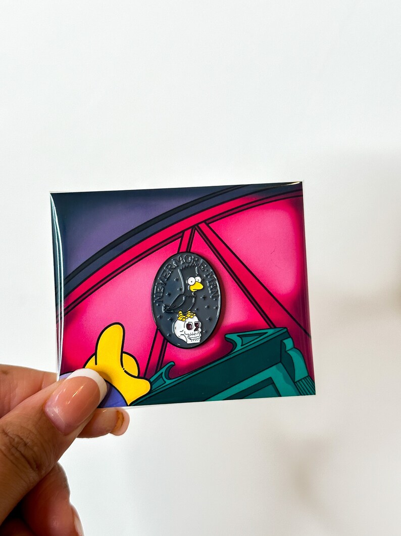 Bart Raven Enamel Pin Treehouse of Horror Never More the Simpsons Pin ...