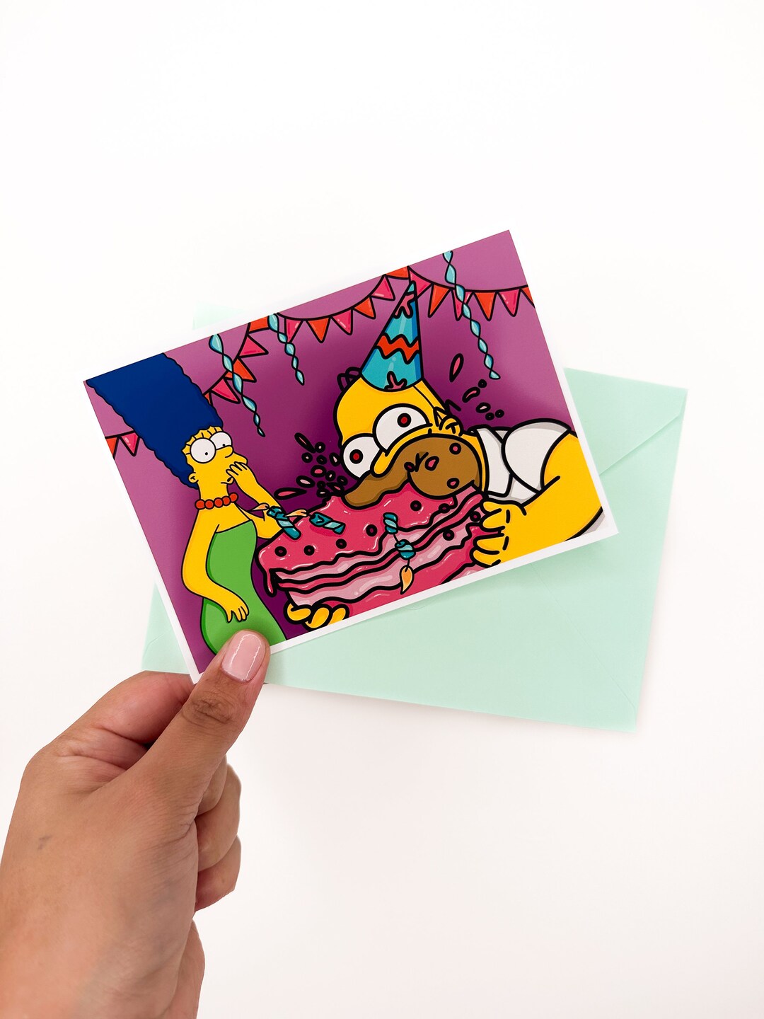 Homer's Bite the Simpsons Funny Love Birthday Card - Etsy