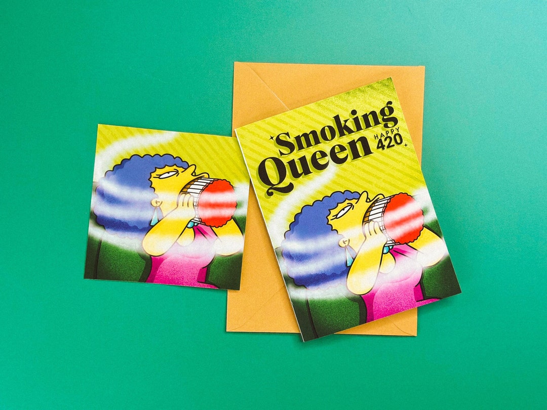 Patty Bouvier Queen Card + Sticker - Waterproof, Glossy Large Sticker ...