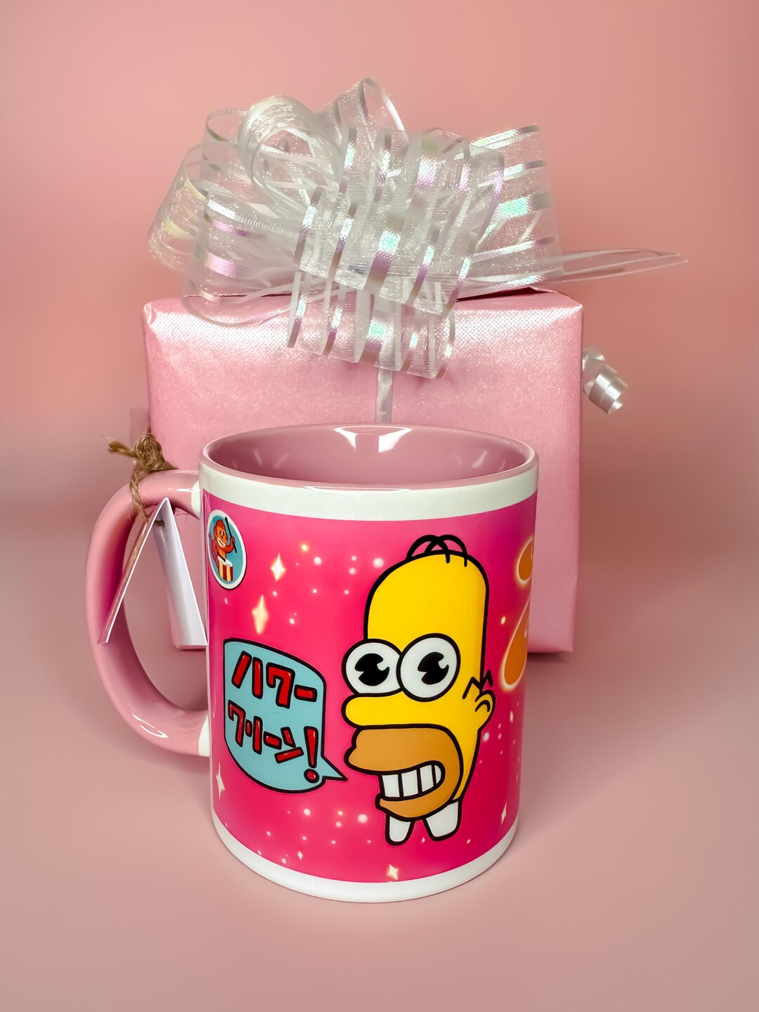 Mr Sparkle Simpsons Mug - Homer Simpson Japanese Design - Tea & Coffee ...