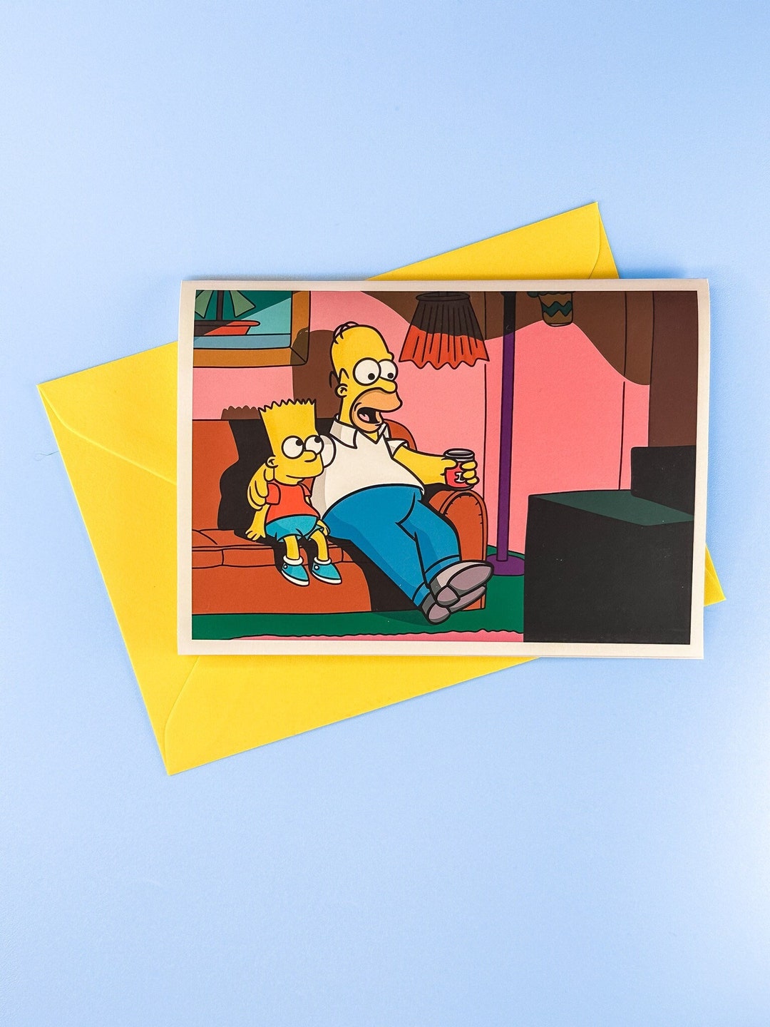 Homer & Bart Simpson Father's Day Card: Family Love - Etsy