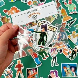 Futurama Sticker Pack 12 Pcs - Waterproof Sticker Pack - for Laptops ...