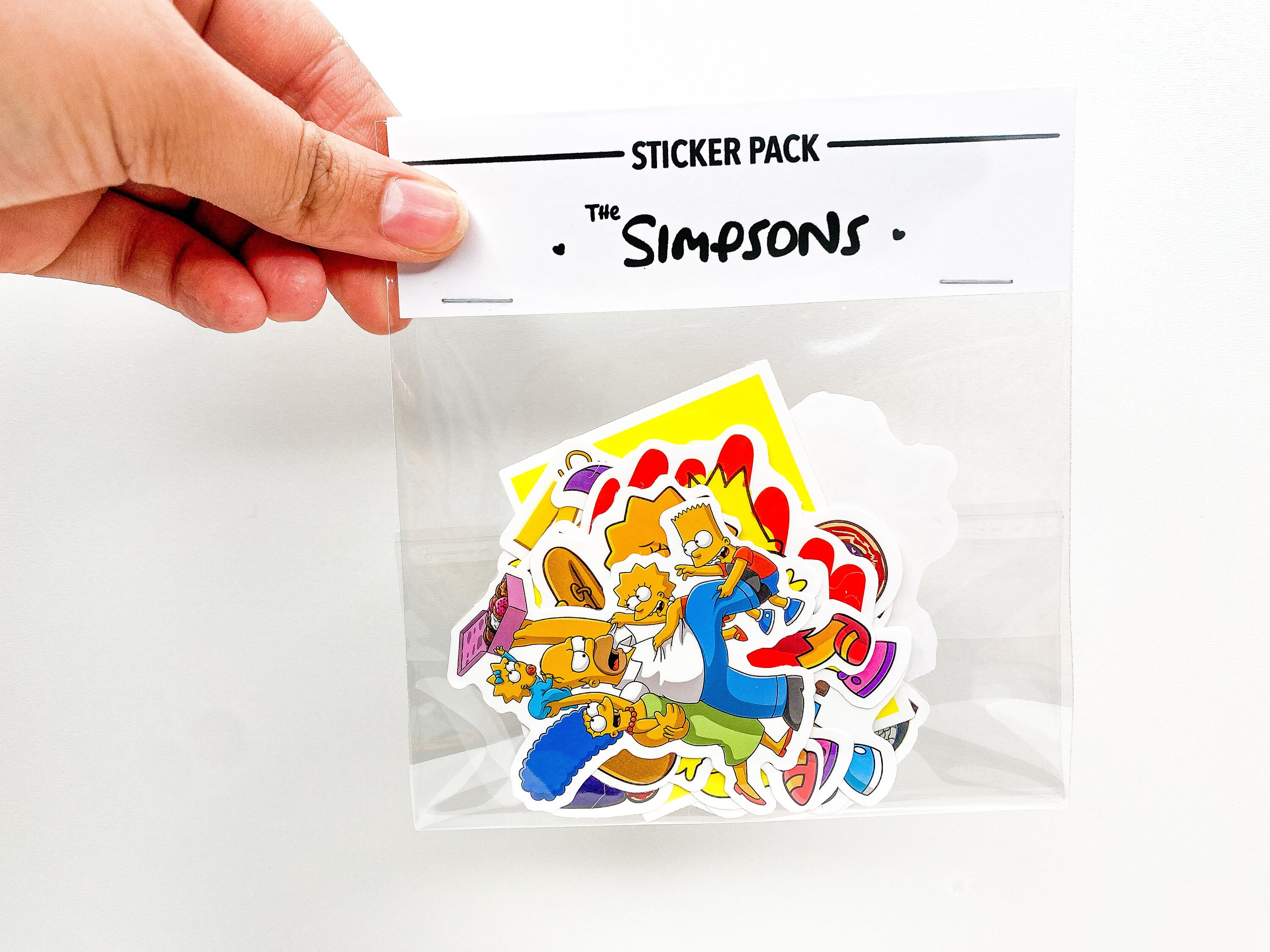 The Simpsons Sticker Pack 12 Pcs Pop Culture Family - Etsy