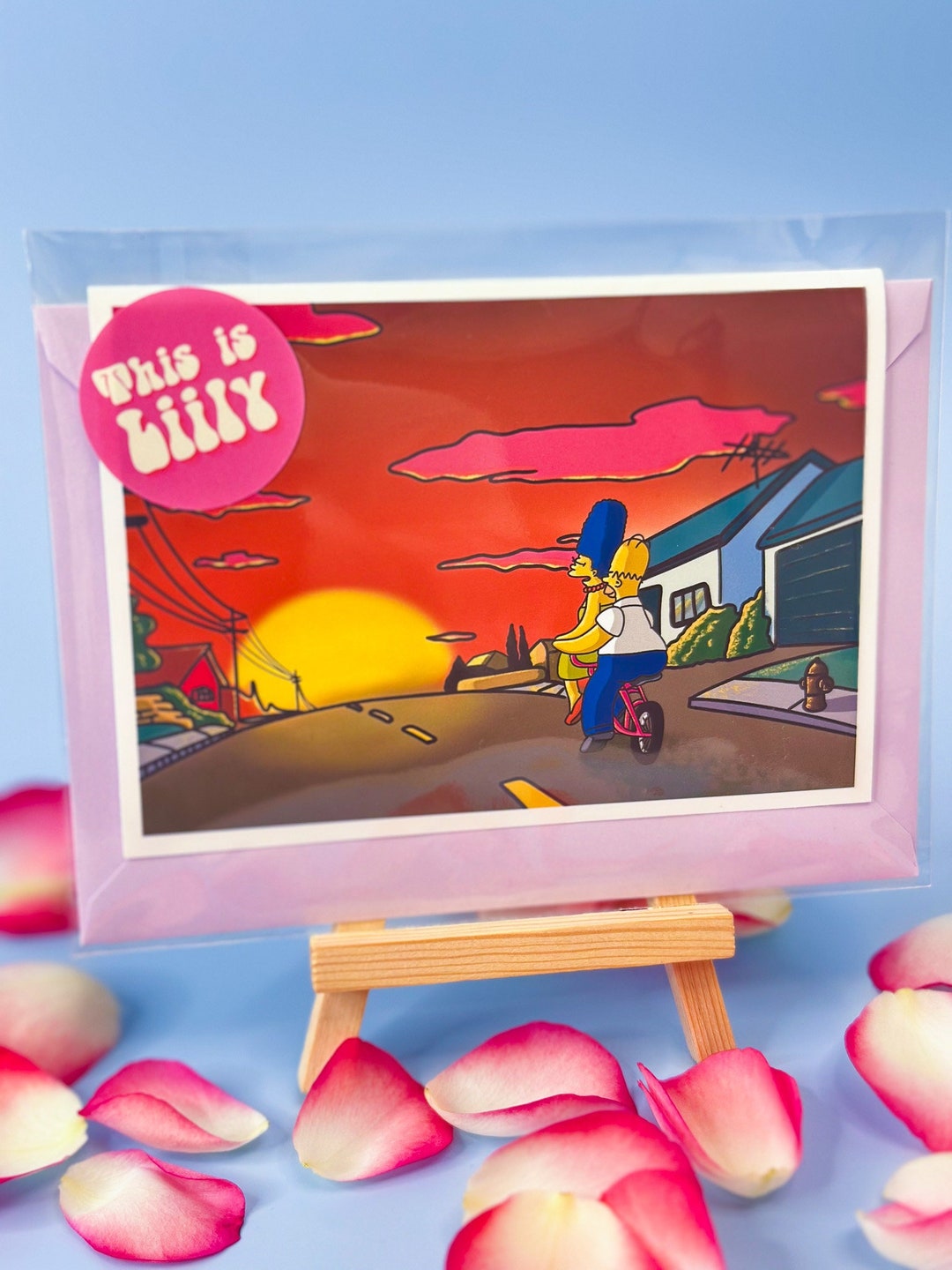 The Simpsons Anniversary Card: Homer & Marge Romantic Art - Eco ...