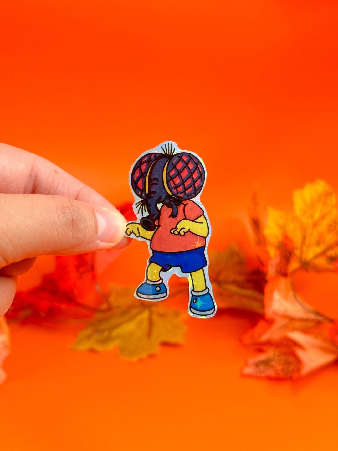 The Simpsons Bart Fly Holographic Sticker - Handmade - Etsy