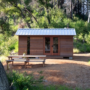 12x16 Small Cabin Plans - 200 Sqft Shed Plans - Tiny House - Studio ...