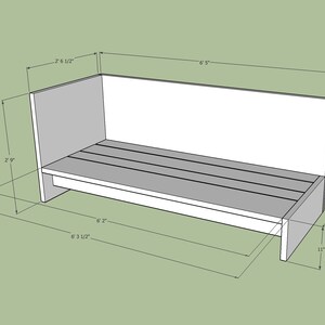 Daybed Plans - Step-by-step Illustrated DIY Build Guide PDF ...