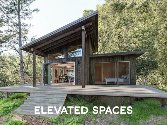 Elevated Tiny House Plans The Elevate Tiny Home Features A Lift Bed