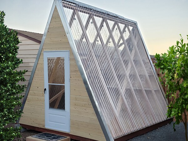 STORMIE 20 Ft Stormproof Polytunnel Greenhouse High Tunnel Wood Framed ...