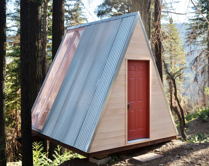 Easy to Build A-frame Cabin 108 Sq Ft Instant Download Plans - Etsy Canada