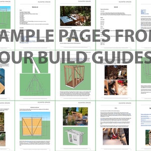 12x16 Small Cabin Plans - 200 Sqft Shed Plans - Tiny House - Studio ...