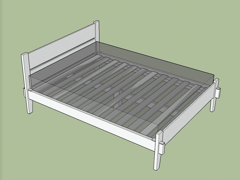 Bed Frame Plans PDF - 35 Page Step-by-step DIY Build Guide - Japanese ...