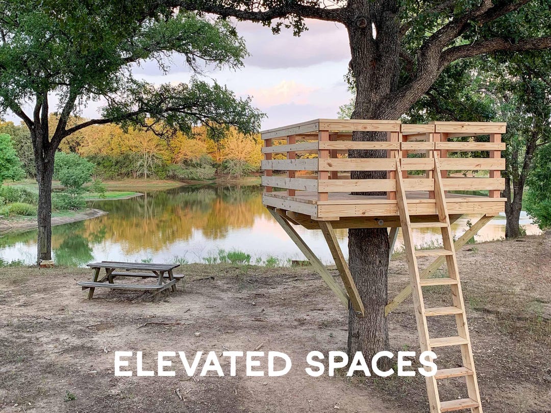 Tree House Plans PDF - Modern Playhouse Plans - DIY Kids Playhouse ...