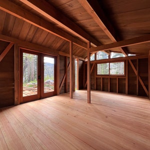 12x16 Small Cabin Plans - 200 Sqft Shed Plans - Tiny House - Studio ...