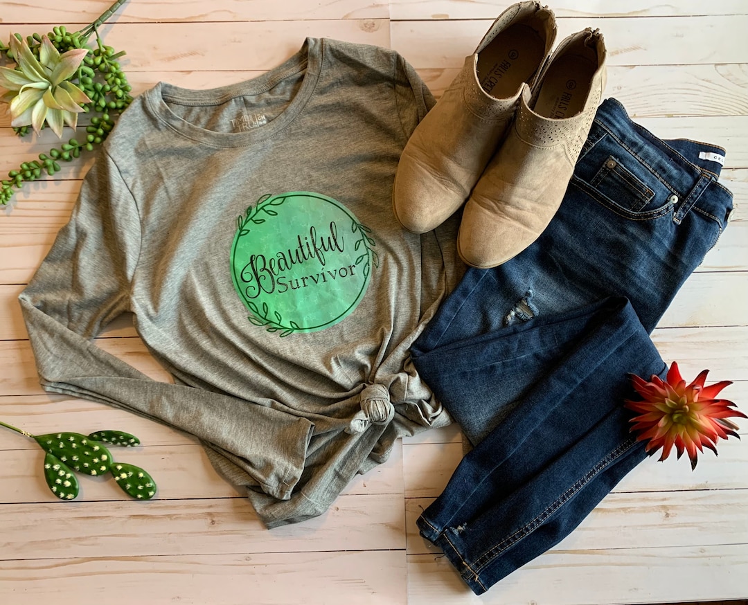 Beautiful Survivor Tshirt, Cancer Survivor, Overcomer, Winner, Faith ...