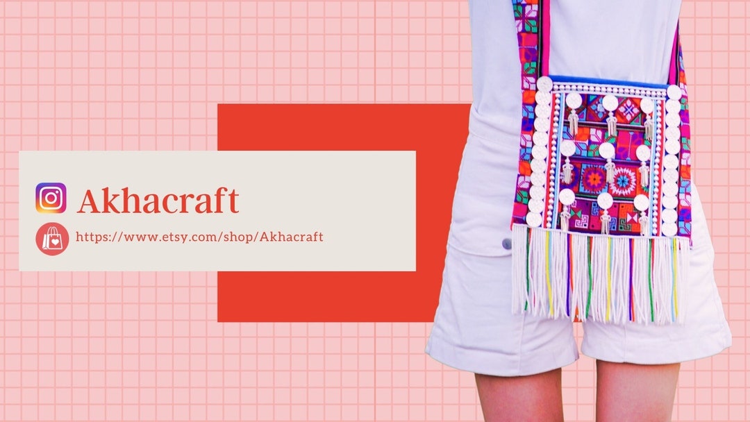 Akha Tribe Shoulder Bag Type A, Ethnic Bag. Unique Handbag Made by Akha ...