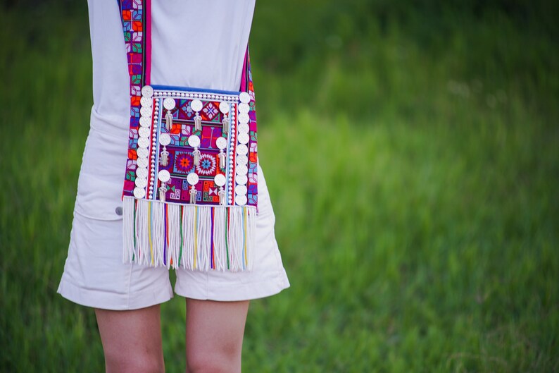 Akha Tribe Shoulder Bag Type A, Ethnic Bag. Unique Handbag Made by Akha ...