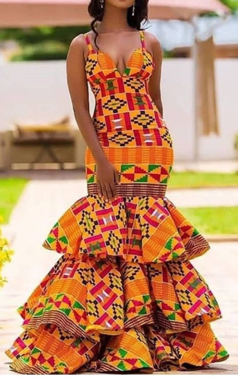 Ankara Mermaid Dress African Print Prom Dress African Print Etsy