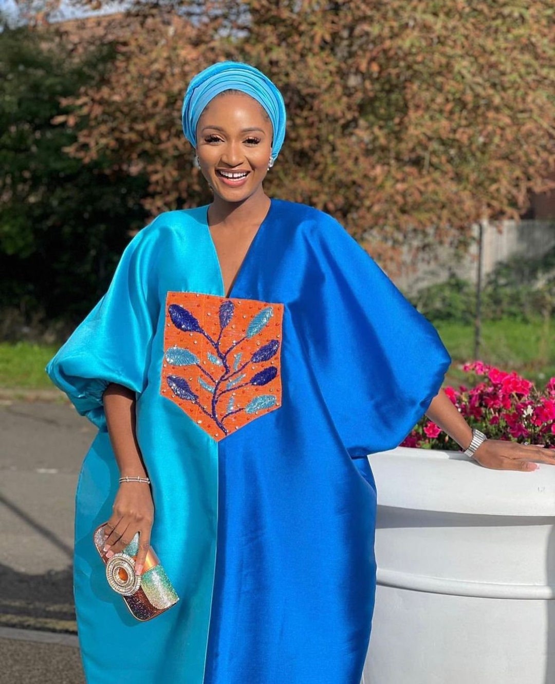 Mikado Silk Bubu Dress, African Long Dress, Maternity Dress, African ...