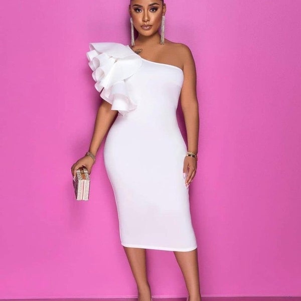 White Cocktail Dress - Etsy