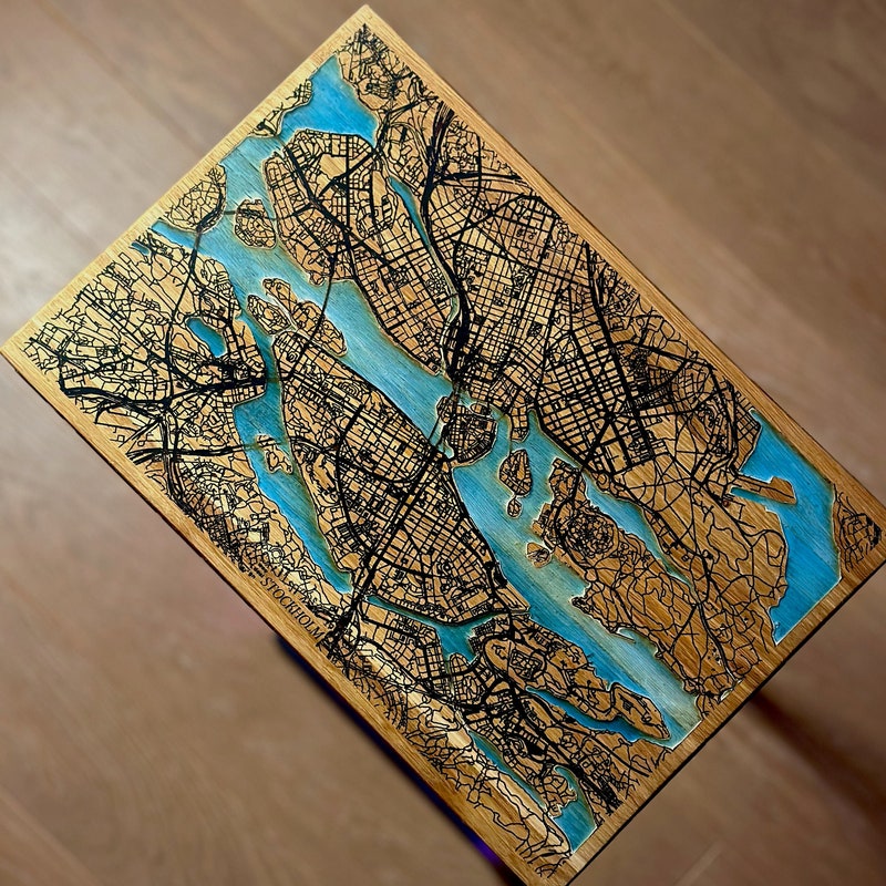 Resin Wood Map - Etsy
