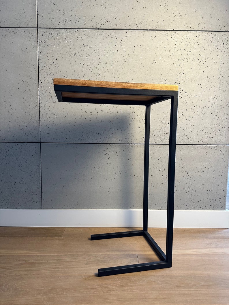 Stockholm Map Epoxy Resin Oak Laptop Side Table GLOW in the Dark - Etsy