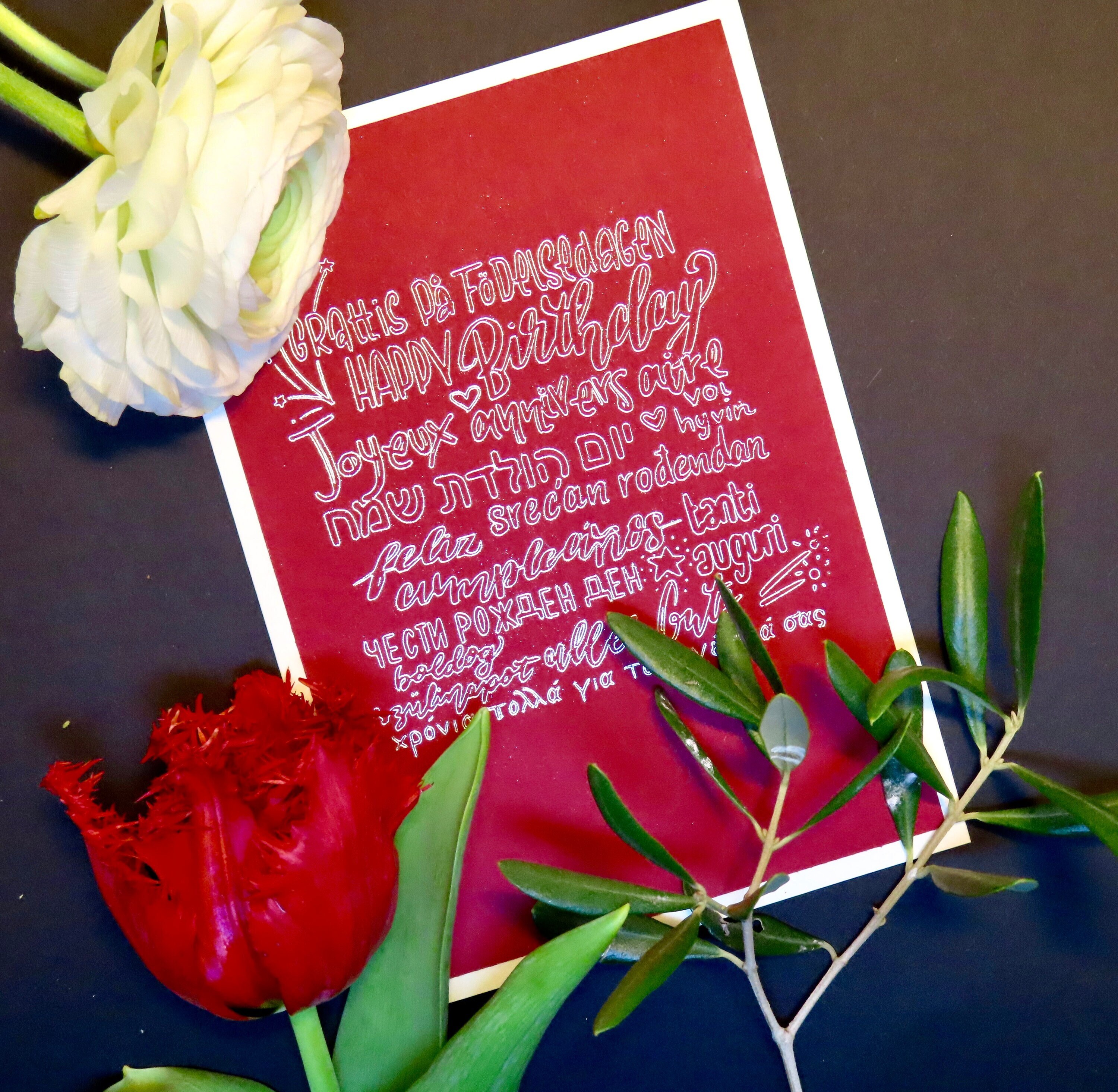 Birthday Card, Happy Birthday, Greeting Card, Birthday, Languages ...