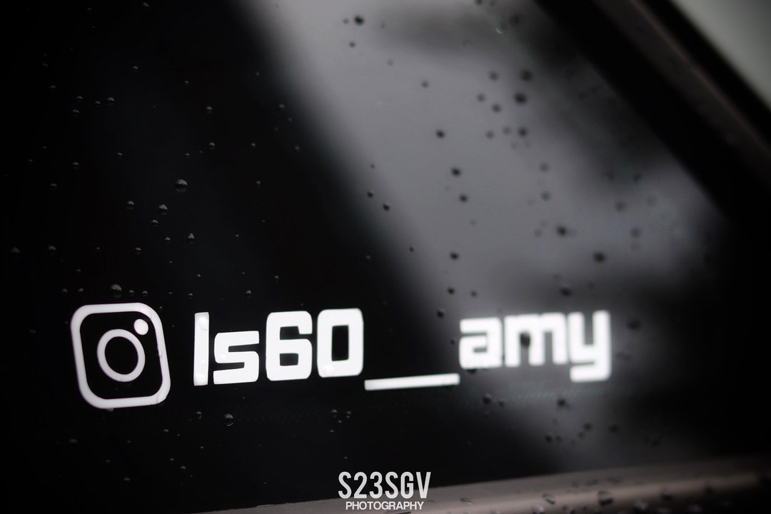 Instagram Username Stickers (custom) - Etsy