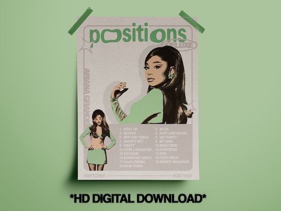 A.G. 'positions' Album Poster HD Digital Download | Etsy