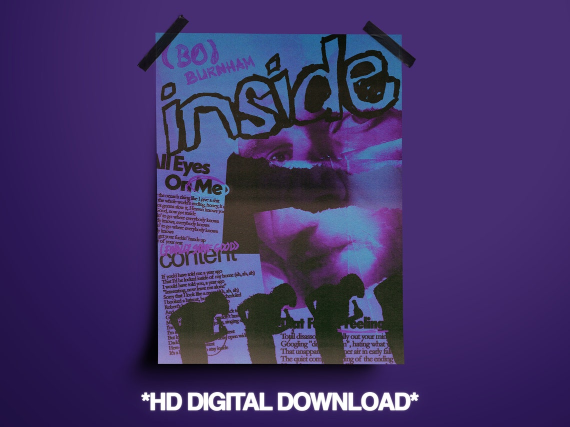 Bo Burnham 'INSIDE' Poster HD Digital Download - Etsy