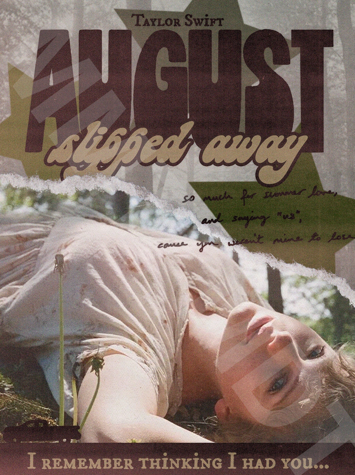 T.S. 'August' Poster HD Digital Download | Etsy