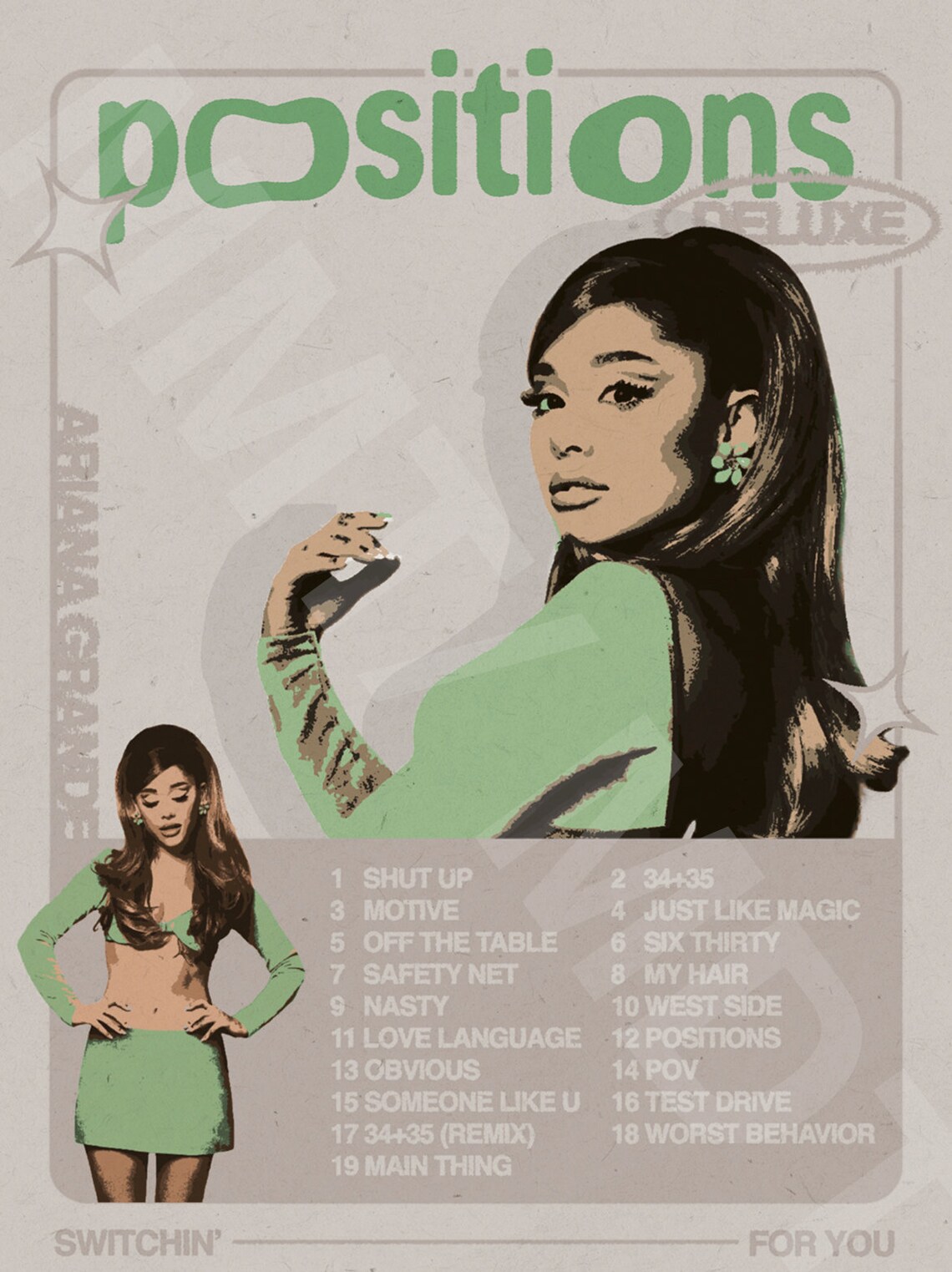 A.G. 'positions' Album Poster HD Digital Download - Etsy