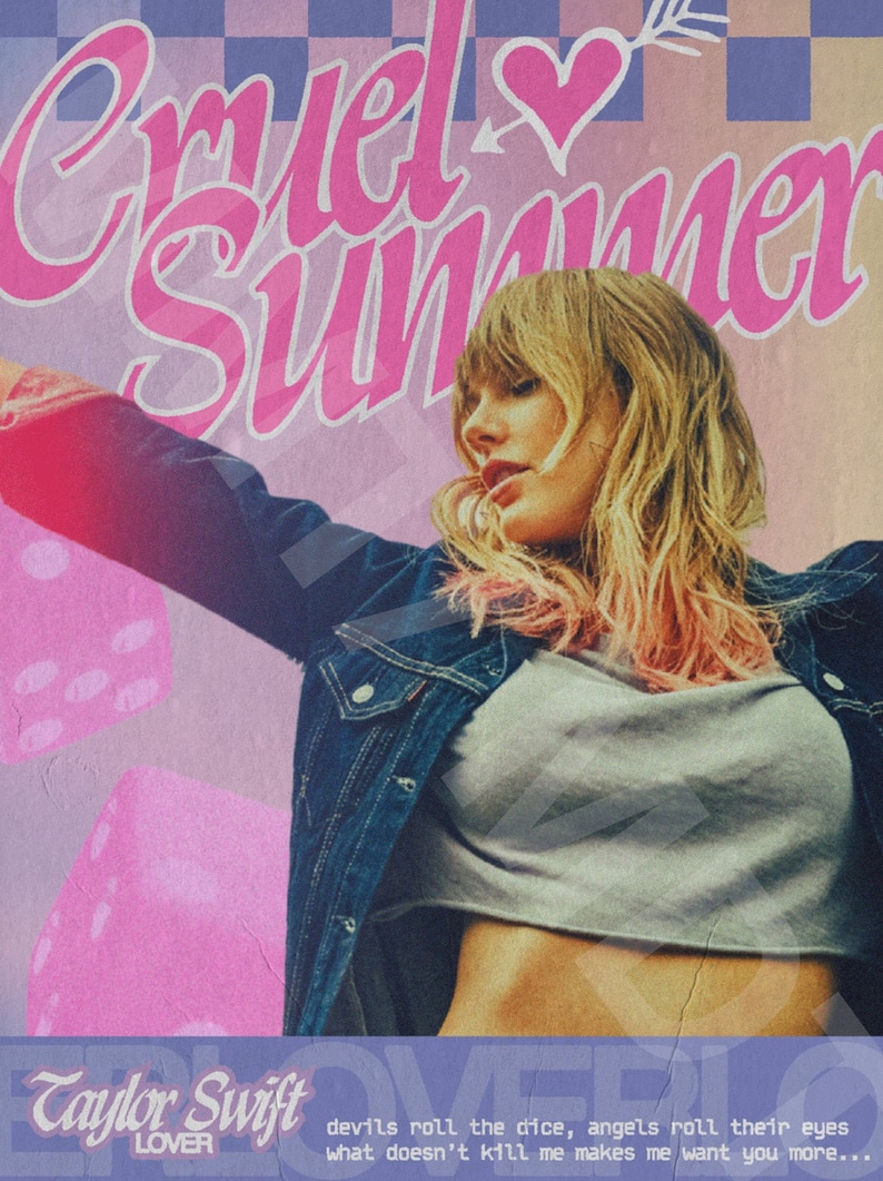 T.S. 'cruel Summer' Poster (HD Digital Download) - Etsy