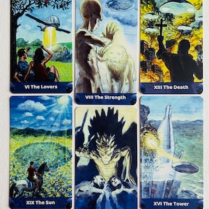 Rare UFO Tarot 78 Cards Deck-borderless Version - Alien Tarot - Etsy