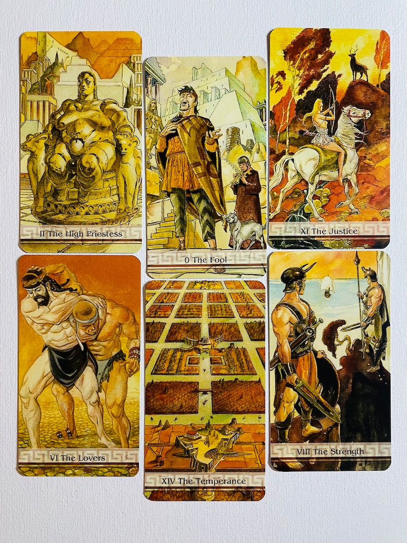 Rare Tarot of Atlantis 78 Cards Deck - Mythology Tarot - Etsy