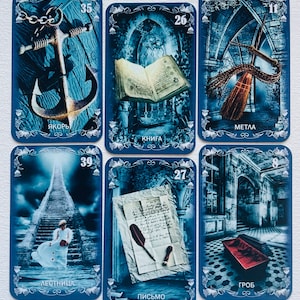 Full Moon Oracle 108 Cards Deck With Russian Booklet,oracle Cards ...