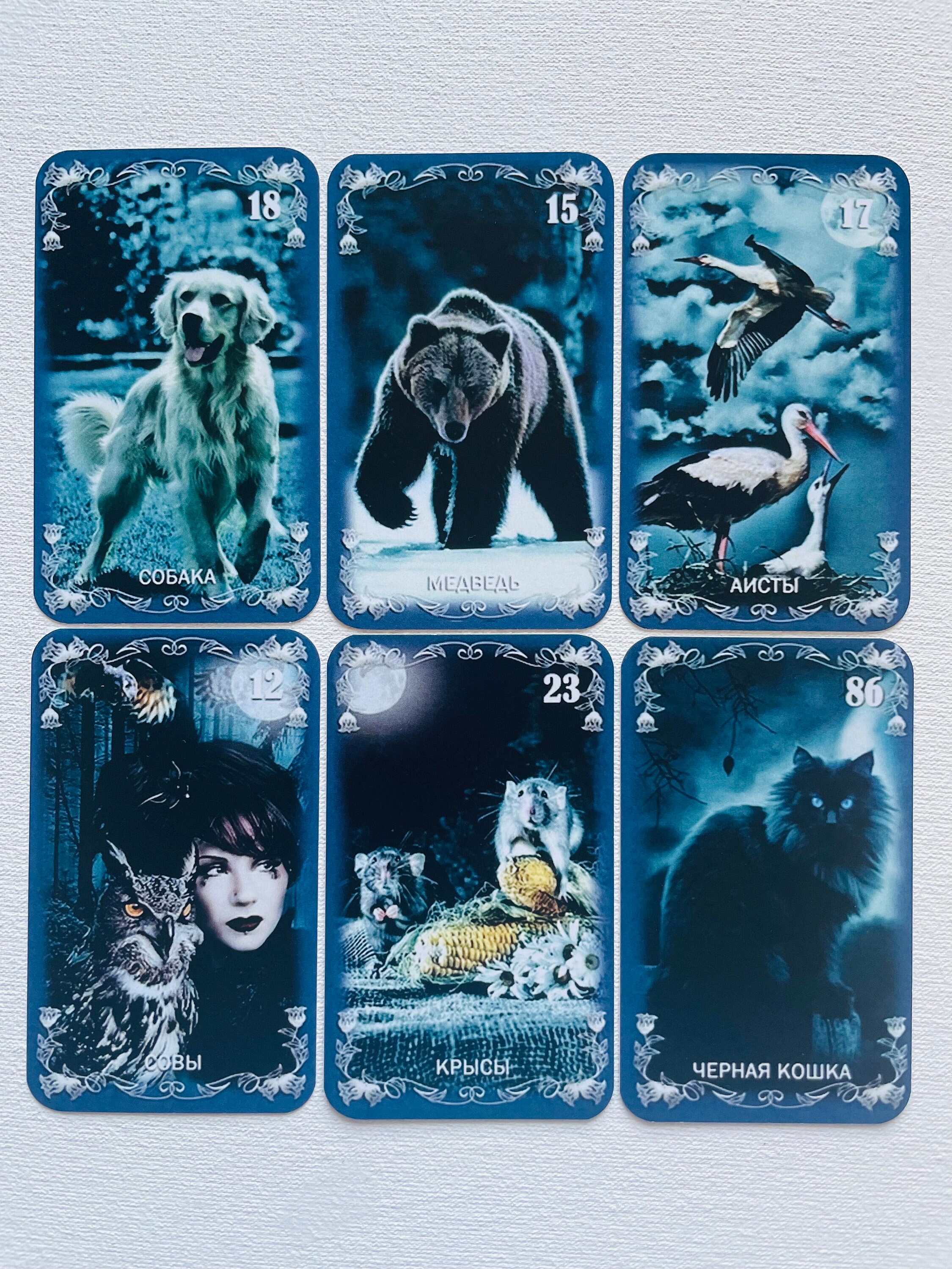Full Moon Oracle 108 Cards Deck With Russian Booklet - Russian Oracle ...