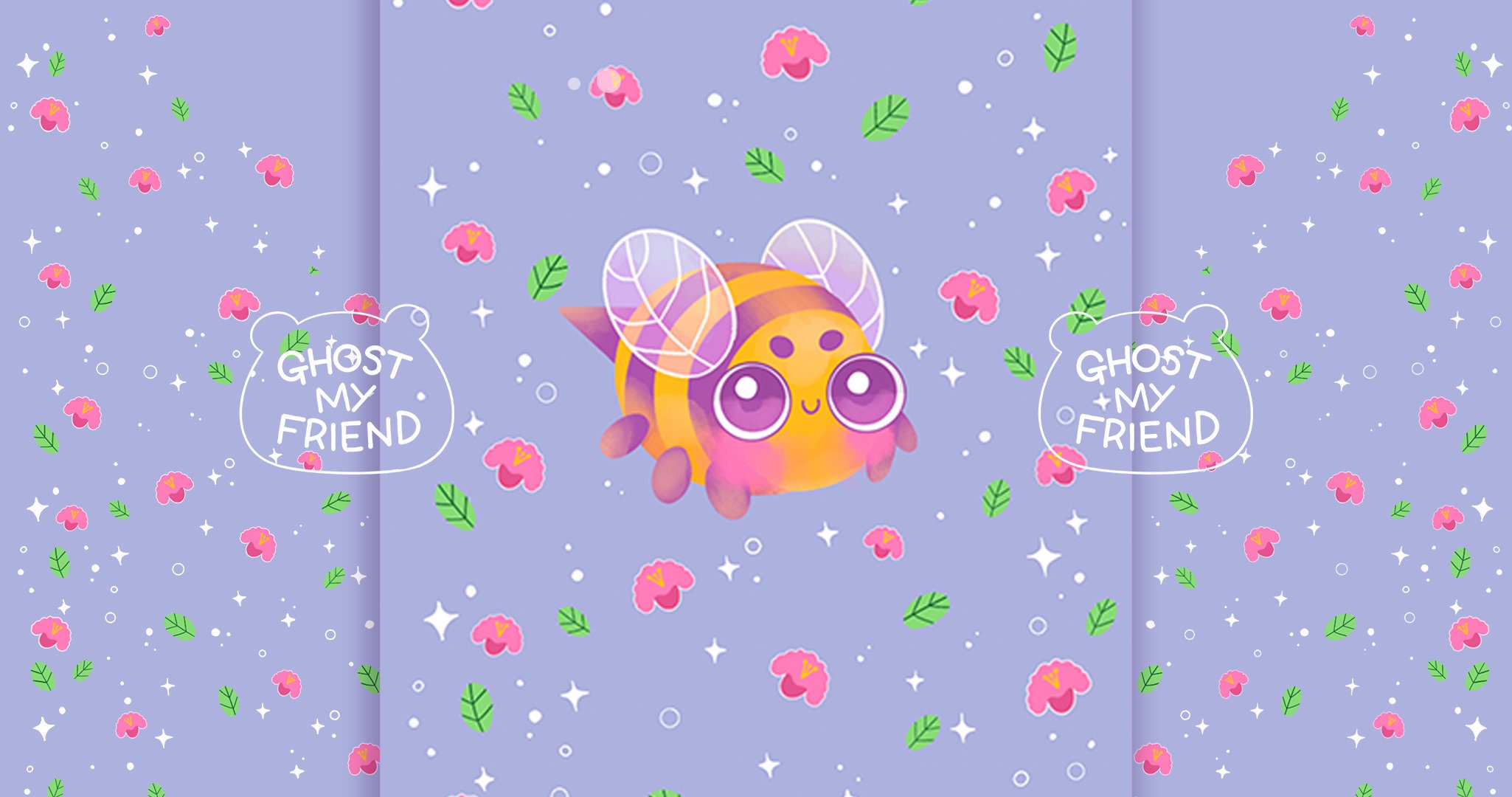 Cute Bee Flower Phone Wallpaper Lock Screen Instant Digital Download ...