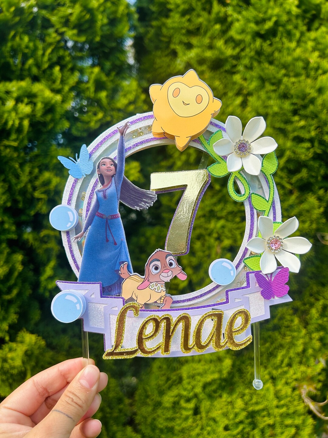 Wish Cake Topper Cake Topper Wish Party Asha Cake Topper Girl Cake ...