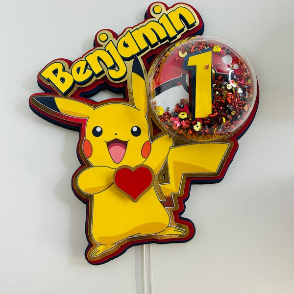Pikachu Cake Topper - Etsy