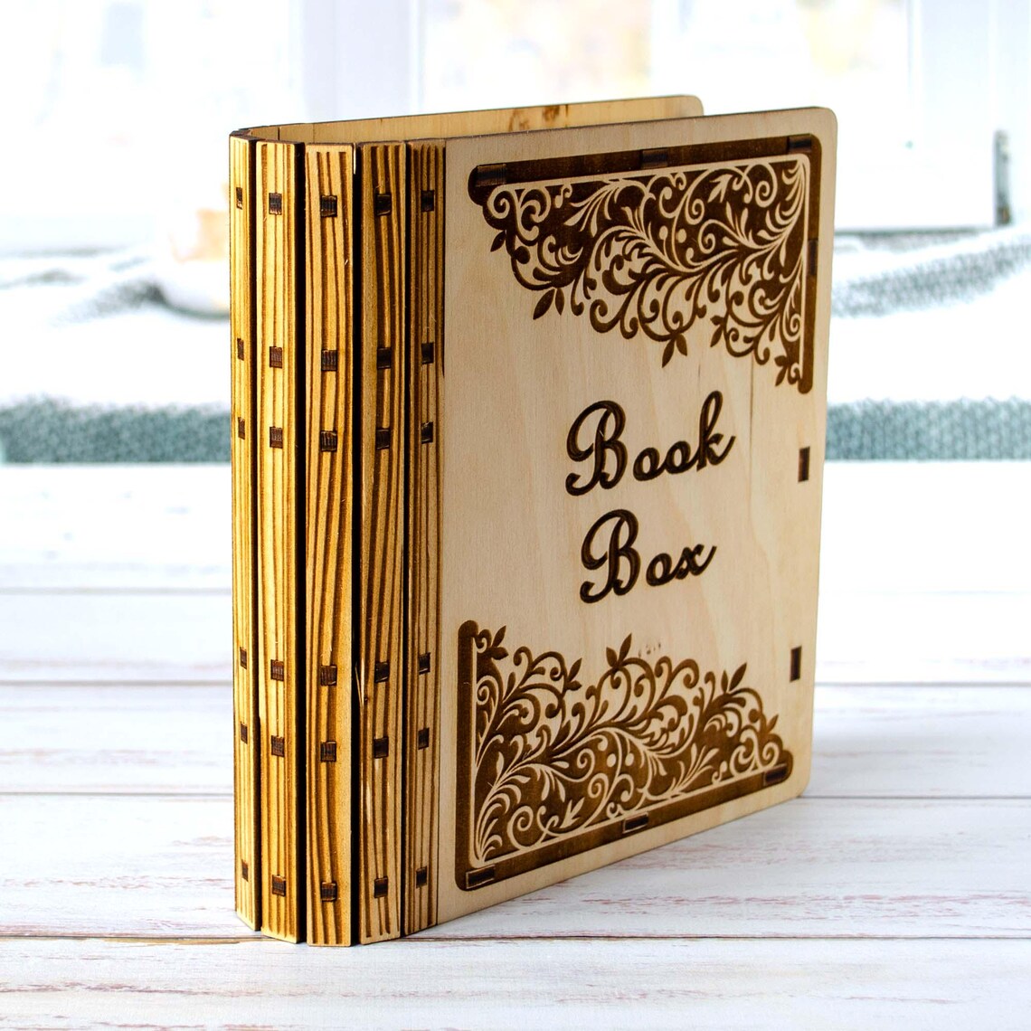 Laser Cut Book Box SVG, Sliding Lid Jewelry Storage File (digital ...