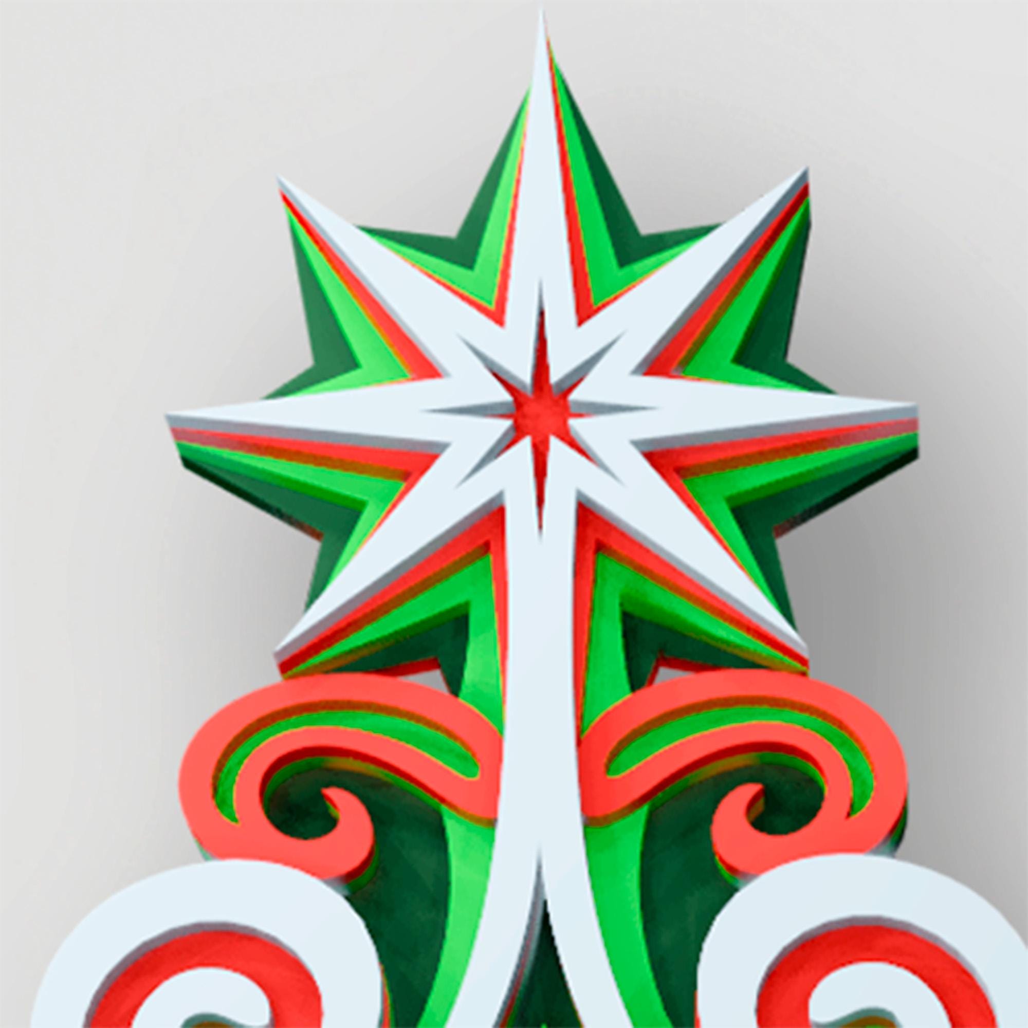 Christmas Tree Multilayer SVG | 3D Layered Mandala Laser Cut Cricut CNC ...