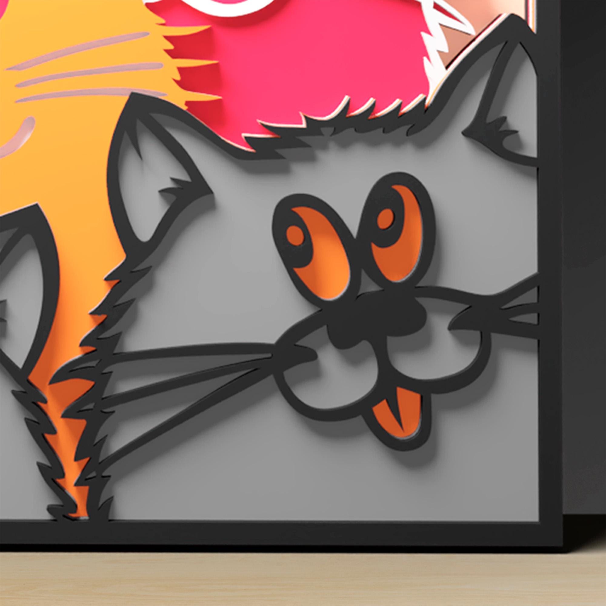 Cats Multilayer SVG | 3D Layered Pet Mandala Laser Cut Cricut CNC File ...