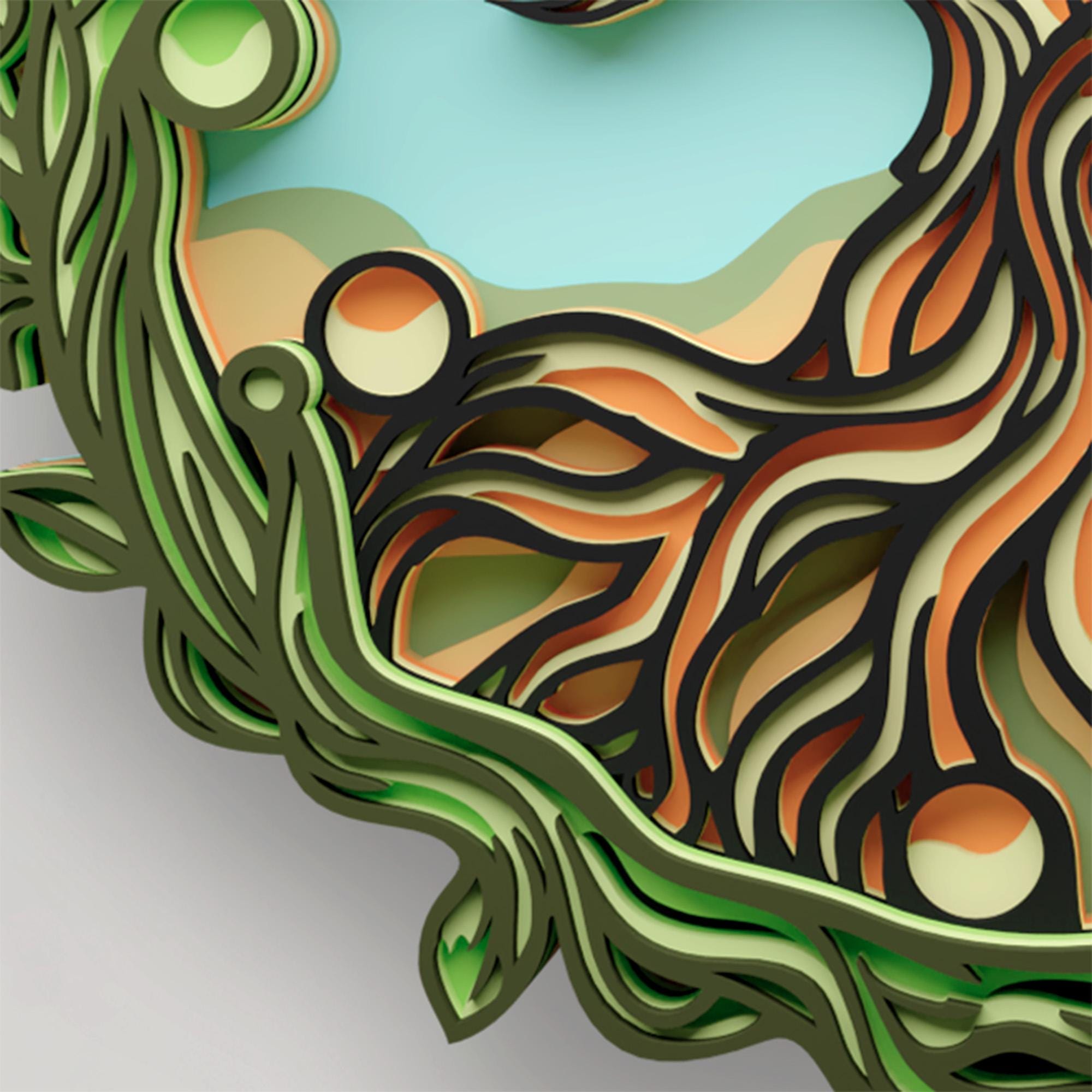Tree of Life Multilayer SVG | 3D Layered Family Mandala Laser Cut ...