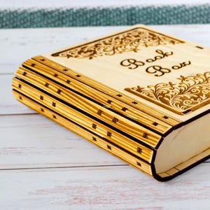 Laser Cut Book Box SVG, Sliding Lid Jewelry Storage File (digital ...