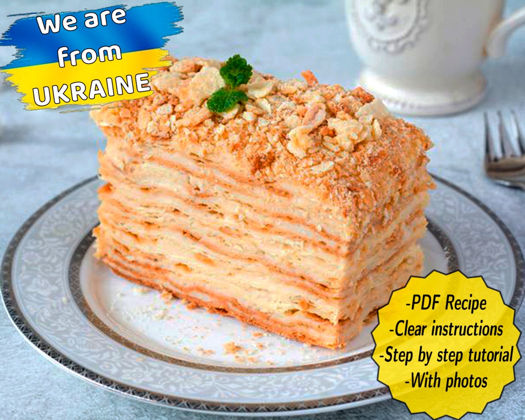Recipe for UKRAINIAN Napoleon Cake Classic PDF Recipe Tasty - Etsy