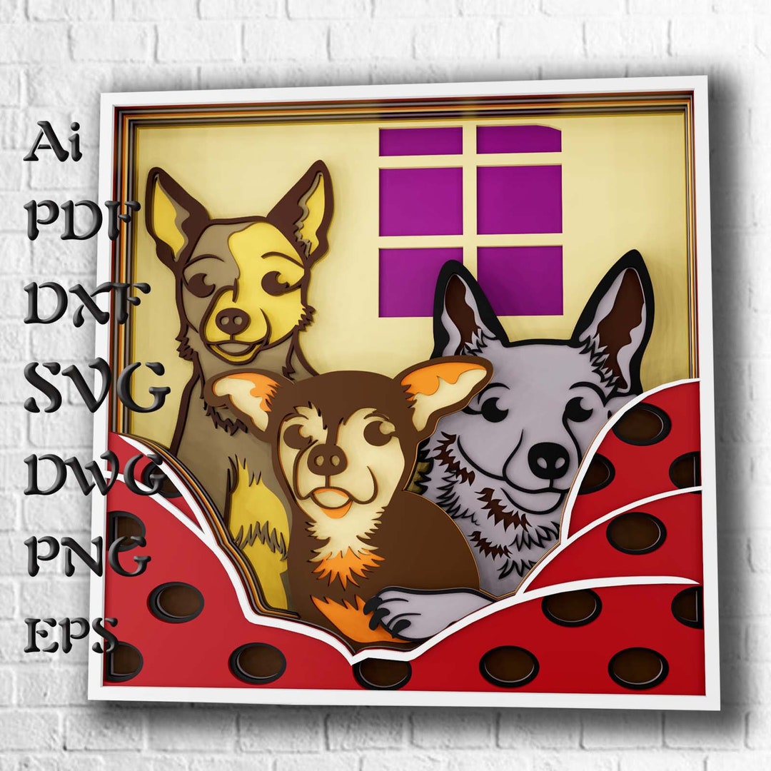 Dog 3D Mandala SVG Files for Cricut Projects, 3d Layered Svg for Laser ...