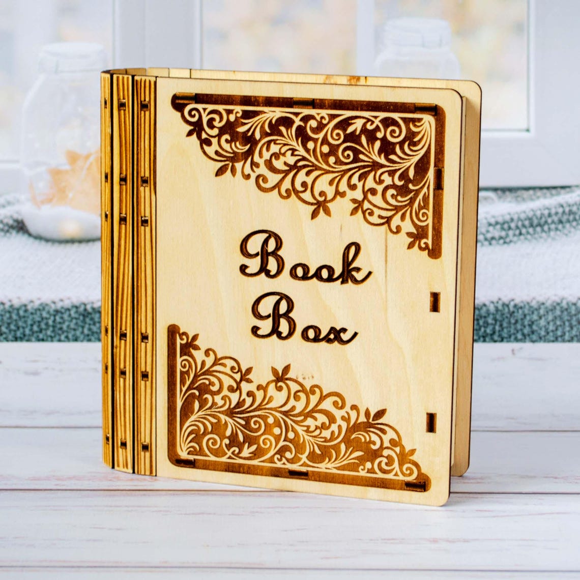 Laser Cut Book Box SVG, Sliding Lid Jewelry Storage File (digital ...